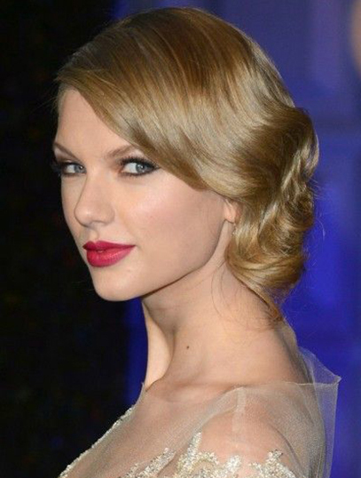 Blonde Human Hair Wigs Flexibility Blonde Wavy Shoulder Length Taylor ...